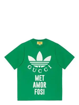 Gucci X Adidas Cotton Jersey T-shirt - Green