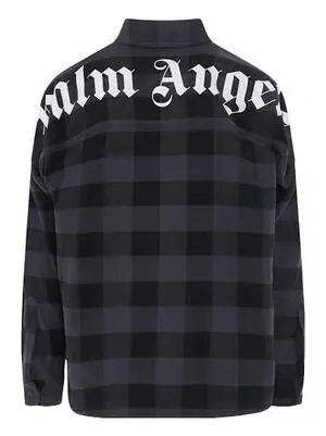 Palm Angels Curved Logo Shirt - Black/grey