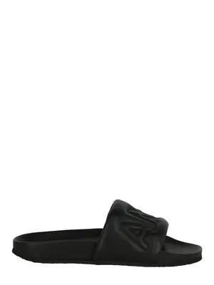 AMBUSH Quilted Logo Slides - Black