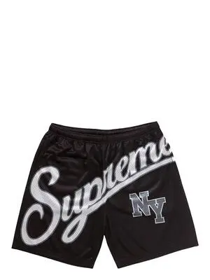 Supreme Big Script Mesh Short - Black