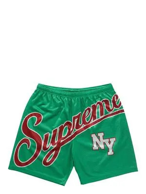Supreme Big Script Mesh Short - Green