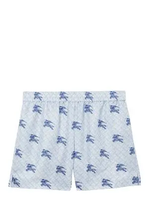 Burberry Tb Monogram Shorts - Blue