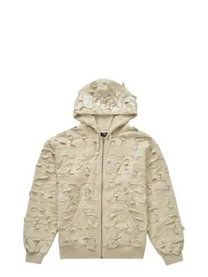 Supreme Griffin Zip Up Hooded Sweatshirt - Natural