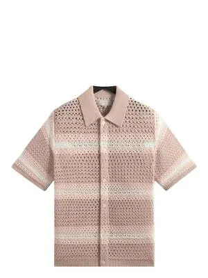 Kith Thompson Crochet Buttondown - Frosty Rose