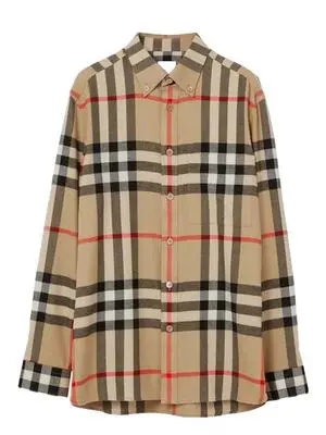 Burberry Castland Check Flannel Shirt - Beige