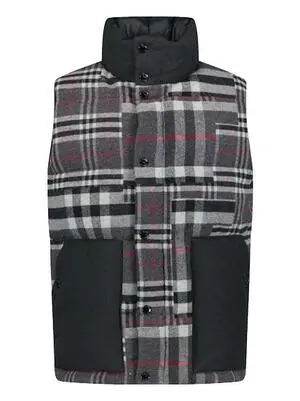 Burberry Kenwick Check Gilet - Dark Grey