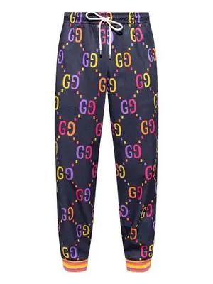 Gucci Gg Technical Jersey Sweatpants - Blue