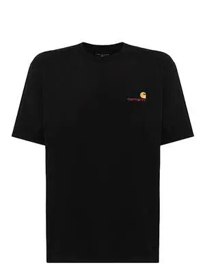 Carhartt Wip American Script Crew Neck T-shirt - Black