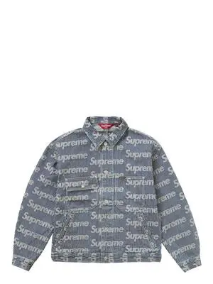 Supreme Denim Chore Trucker Jacket - Stripe