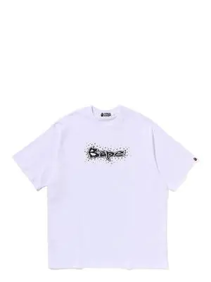 A BATHING APE Studs Logo Relaxed Fit Tee Shirt White