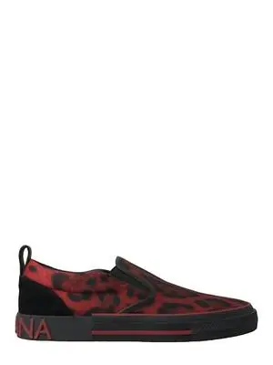 Dolce & Gabbana 2.zero Leopardin Slip-ons - Red/black