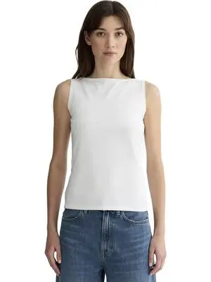 Everlane Boatneck Tank Top - White