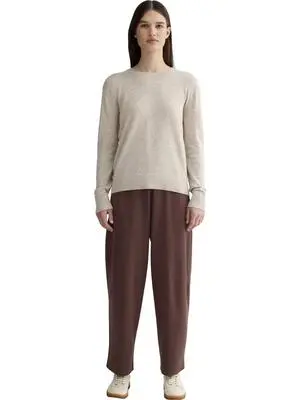 Everlane Barrel Leg Cotton Pant - Dark Mahogany