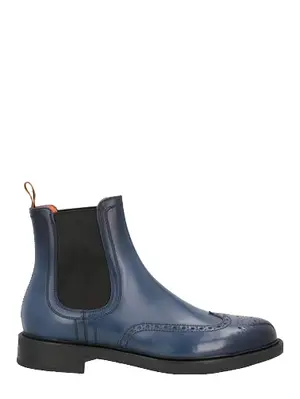 Santoni Santoni Leather Chelsea Boots Blue