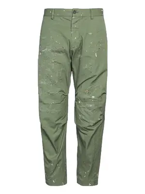 Dsquared2 Man Pants Beige Size 34 Cotton Green