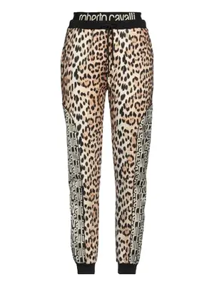 Roberto Cavalli Leopard-print Track Pants - Beige