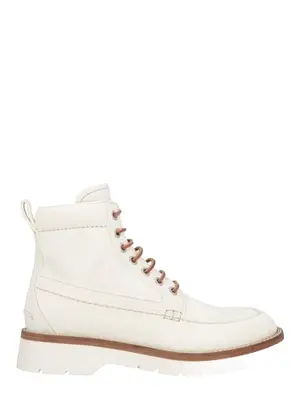 Dsquared2 Leather Ankle Boots - White