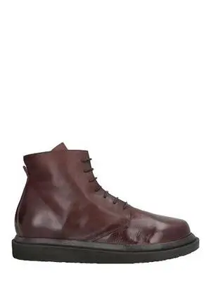 MOMA Leather Lace-Up Ankle Boots