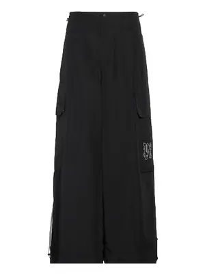 Palm Angels Relaxed Fit Cargo Pants - Black