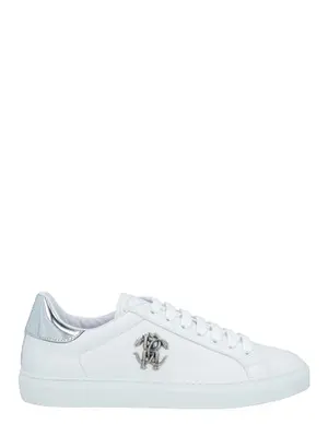 Roberto Cavalli Leather Low-top Sneakers - White
