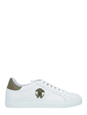 Roberto Cavalli Low-top Leather Sneakers - White