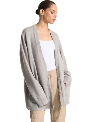 Michael Kors Cashmere Oversized Cardigan - Grey
