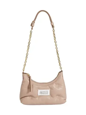 MAISON MARGIELA Glam Slam Quilted Leather Shoulder Bag Blush