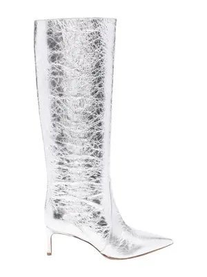 BETTINA VERMILLON Josefine 55mm Knee Boots - Silver