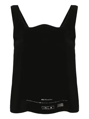 MAISON MARGIELA Printed Technical Jersey Top - Black