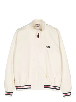 FILA Logo-appliqué Bomber Jacket - Neutrals