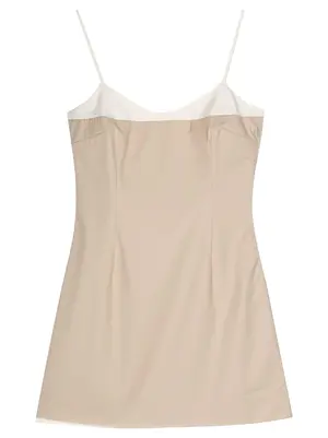 Remain Birger Christensen Layered-effect Mini Dress - Neutrals