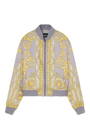 Versace La Coupe Des Dieux Bomber Jacket - Grey