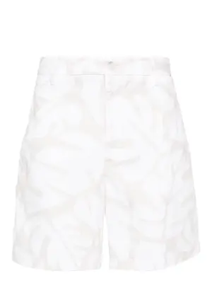 BOSS Karlos Floral-print Chino Shorts - Neutrals