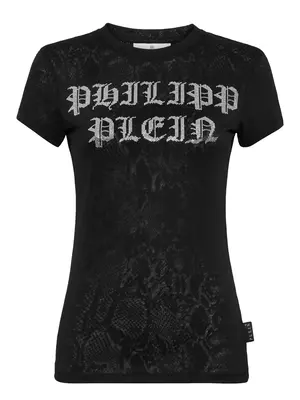 Philipp Plein Crystal-embellished T-shirt - Black