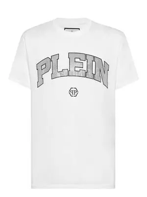 Philipp Plein Logo-embellished Cotton T-shirt - White