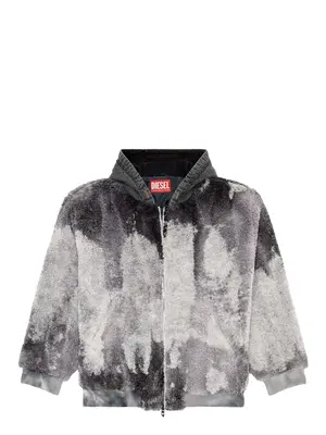 DIESEL® S-depla Fleece Bomber Jacket - Grey