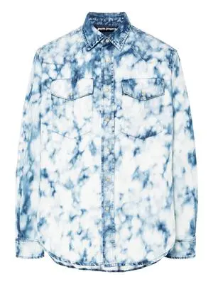 Palm Angels Summer Denim Shirt - Blue