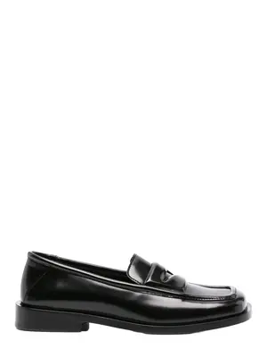 Attico Amanda Leather Loafers - Black