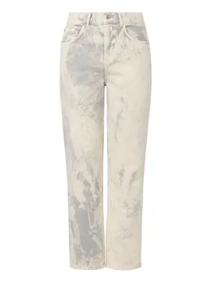 Moschino Mid-rise Cropped Jeans - White