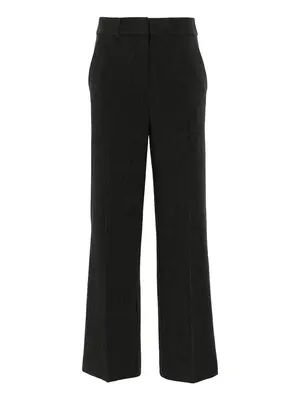 Dkny Straight-leg Tailored Trousers - Grey