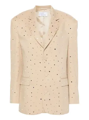 Giuseppe Di Morabito Rhinestone-embellished Twill Blazer - Neutrals