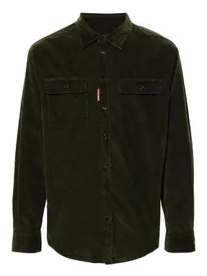 Dsquared2 Corduroy Cotton Shirt - Green