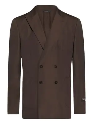 Dolce & Gabbana Double-breasted Cotton Jacket - Brown