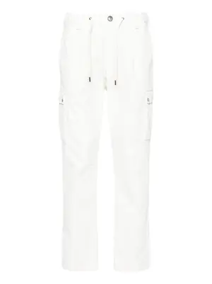 Herno Herno Drawstring-Waist Tapered Trousers White
