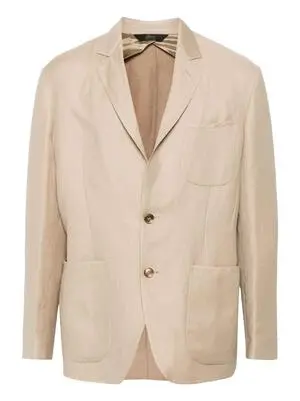 Brioni Single-breasted Blazer - Neutrals