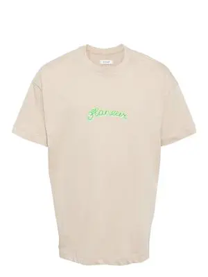 FLANEUR Signature Watercolor Cotton T-shirt - Neutrals