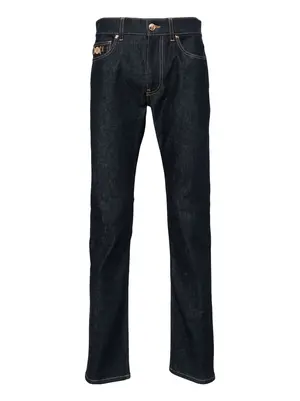 Versace Mid-rise Slim-fit Jeans - Blue
