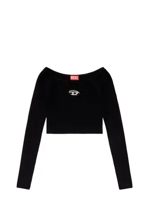 DIESEL M-vera-ls Knitted Top - Black