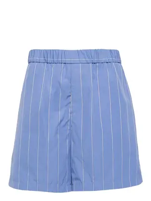 Paul Smith Striped Cotton Shorts - Blue