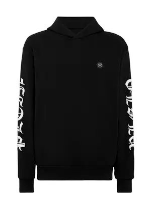Philipp Plein Gothic Cotton Hoodie - Black